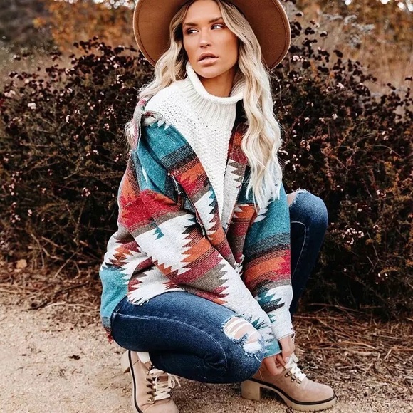 Jackets & Coats | Aztec Women Multi Colored Women Jacket Cardigan ...